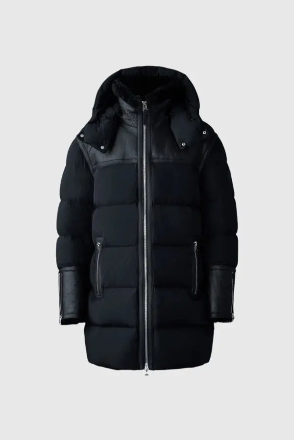 Mackage Nicholas Mixed-media Shearling Down Parka - Black