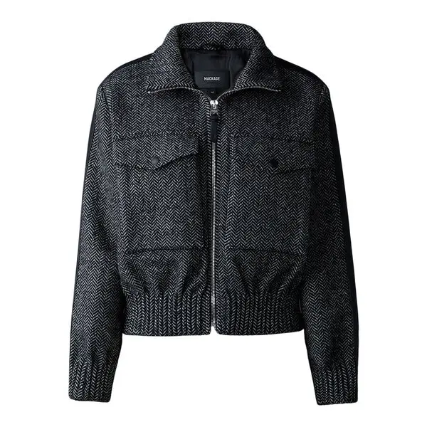 Mackage Short Herringbone Wool Jacket