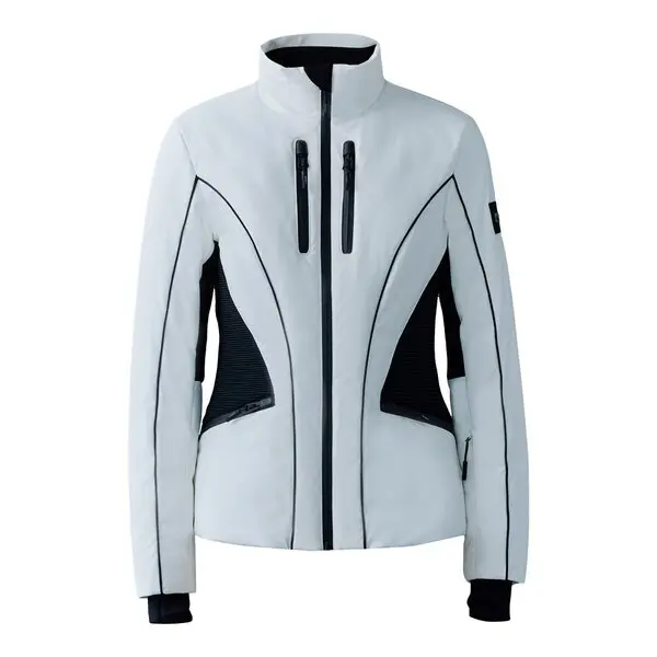 Mackage Smocked Detailed Technical Ski Jacket - White
