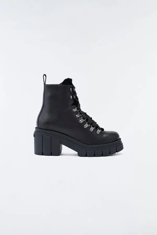 Mackage Summit Shearling-lined Leather Boots - Black