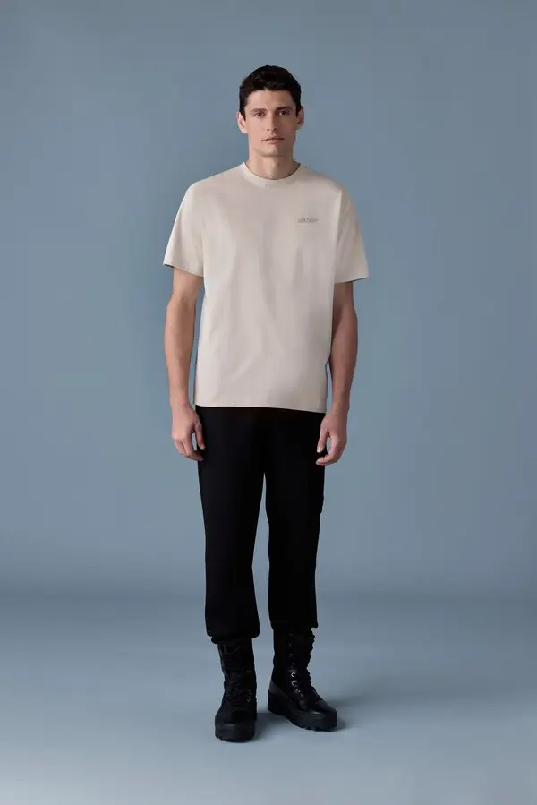 Mackage Tee-r T-shirt With Silicone Logo - Light Camel