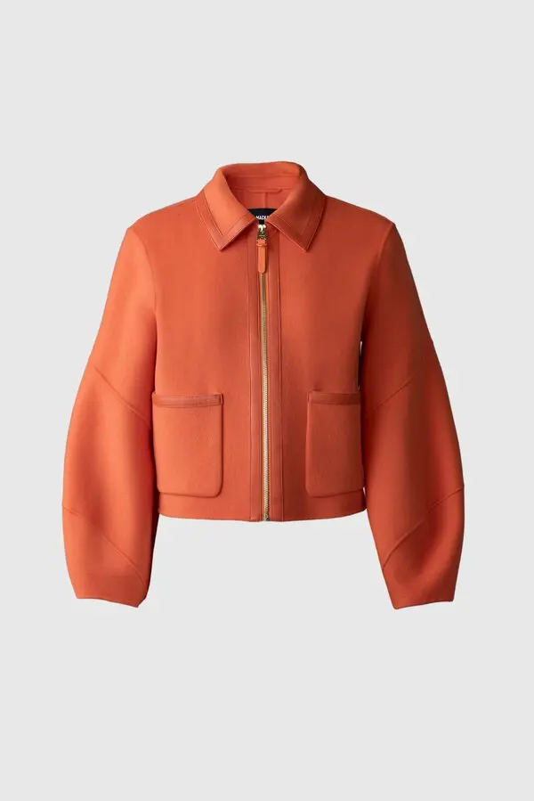 Mackage Solana Double-face Wool Jacket - Coffee