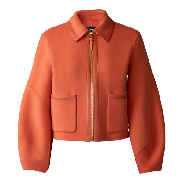 Mackage Solana Double-face Wool Jacket - Coffee