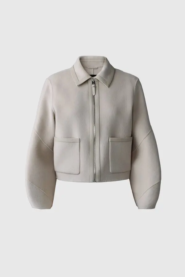 Mackage Solana Double-face Wool Jacket - Coffee