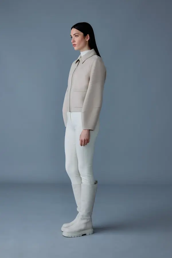 Mackage Solana Double-face Wool Jacket - Coffee
