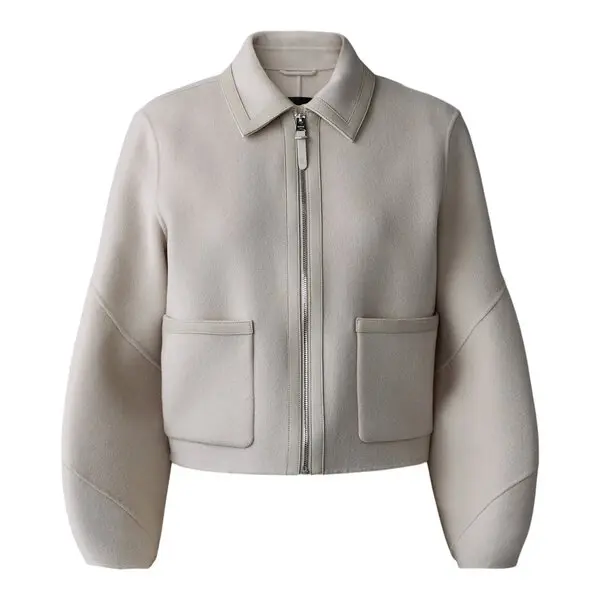 Mackage Solana Double-face Wool Jacket - Coffee