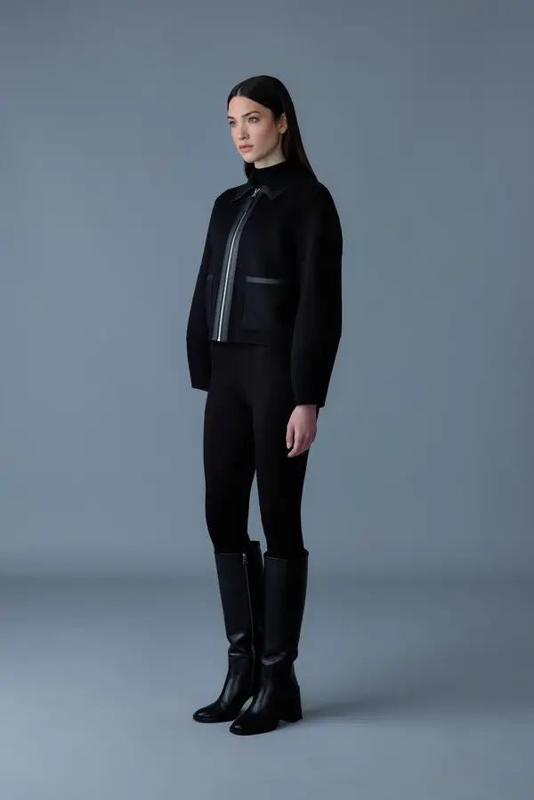 Mackage Solana Double-face Wool Jacket - Coffee