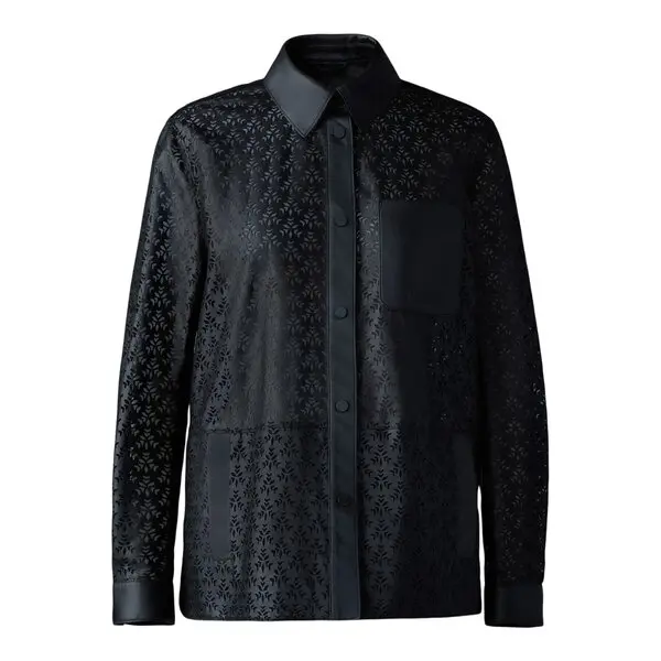 Mackage Abella Perforated Leather Overshirt