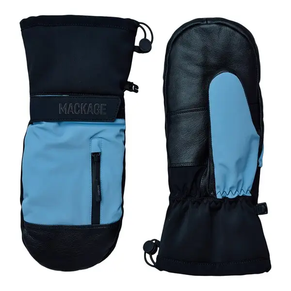 Mackage Wynd 2-layer Technical Ski Mittens - Sky Blue Frost