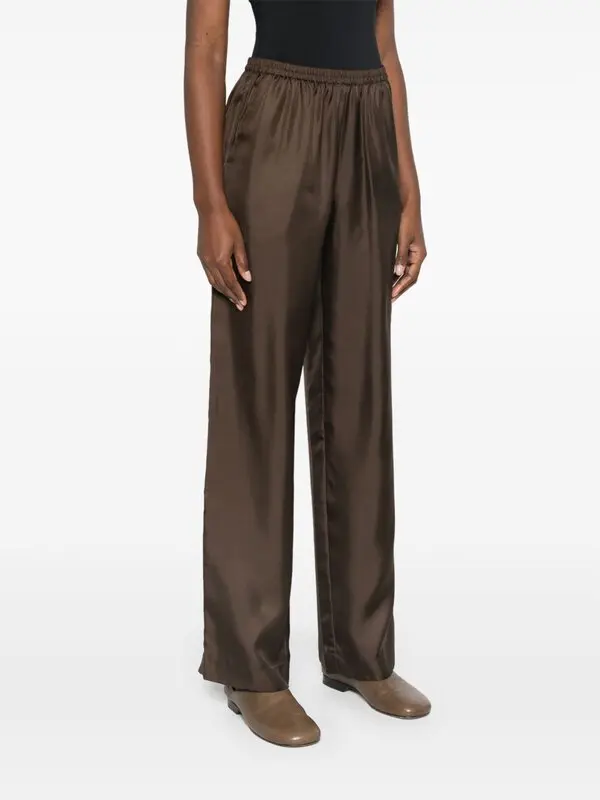 Loulou De Saison Loulou Studio Alera Straight-leg Trousers - Brown
