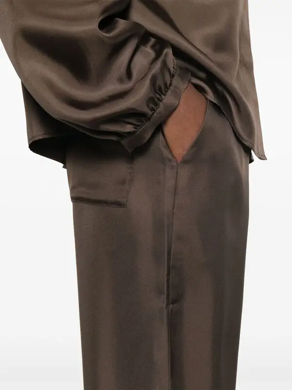 Loulou De Saison Loulou Studio Alera Straight-leg Trousers - Brown