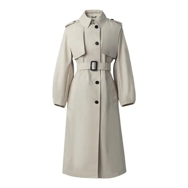 Mackage Alia Long Coat With Balloon Sleeves - Trench