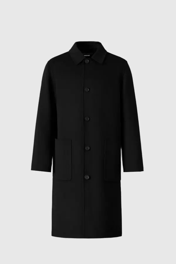 Mackage Handmade Wool Overcoat - Black