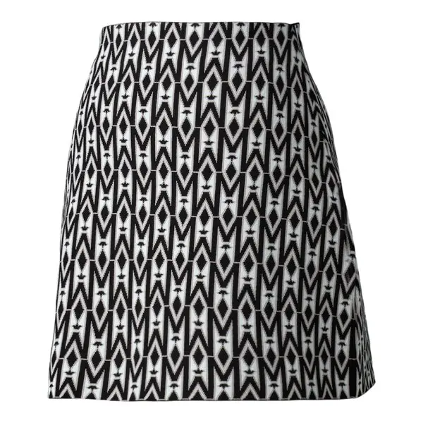 Mackage Jacquard Monogram A-line Skirt - Black