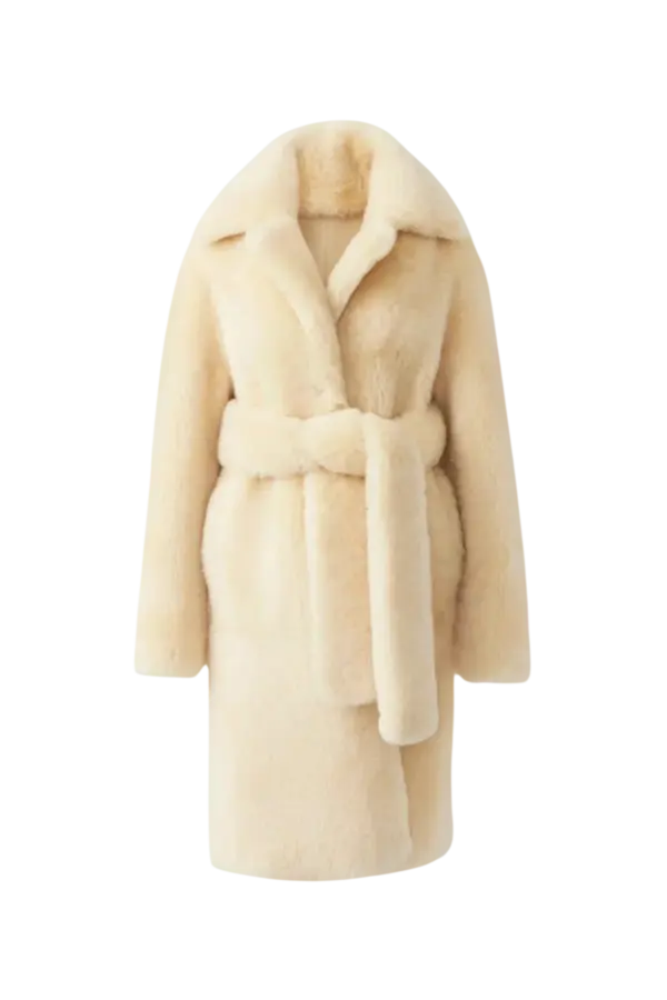 Mackage Etienne Shearling Coat - Ceramic