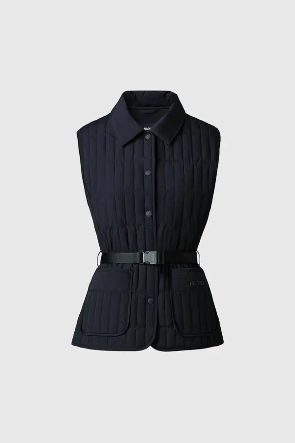 Mackage Helia Light Down Quilted Vest - Black