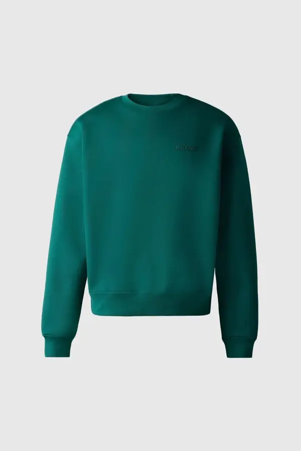 Mackage Julian Double-face Jersey Sweatshirt - Emerald