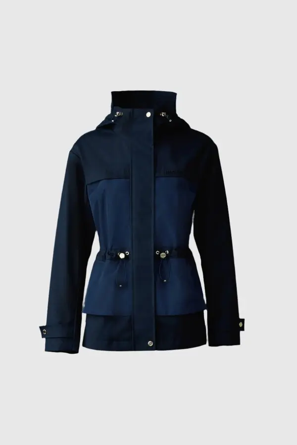 Mackage Kaori-lvs Hybrid Peplum Jacket - Navy