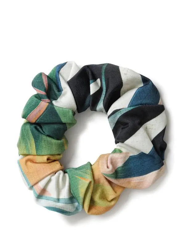 LYGIA & NANNY Floral-print Scrunchie - Green