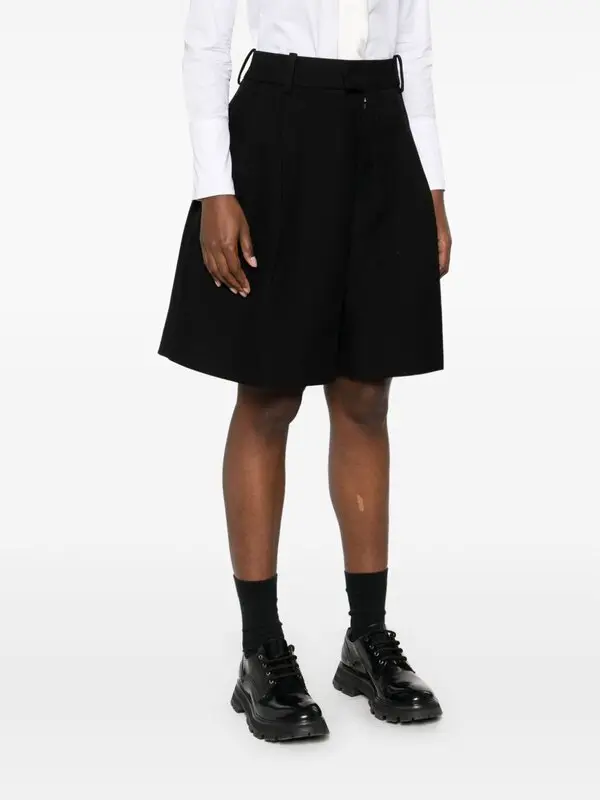 JIL SANDER Double Cotton Shorts - Black