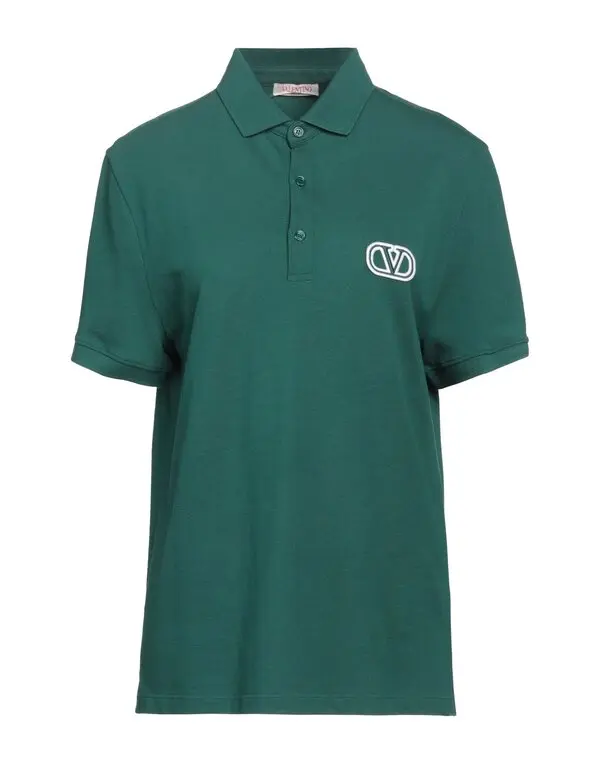 Valentino Garavani Polo Shirt Size Cotton, Polyester - Green