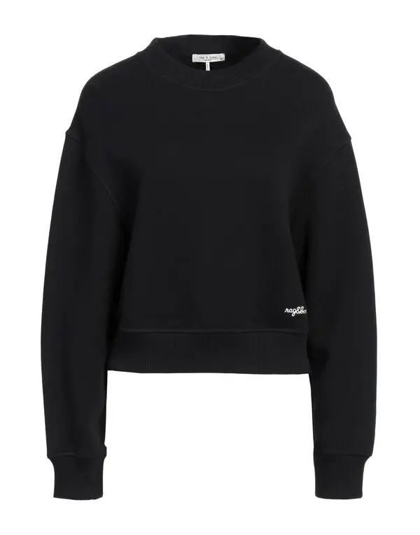 Rag & Bone Sweatshirt In French Terry - Black