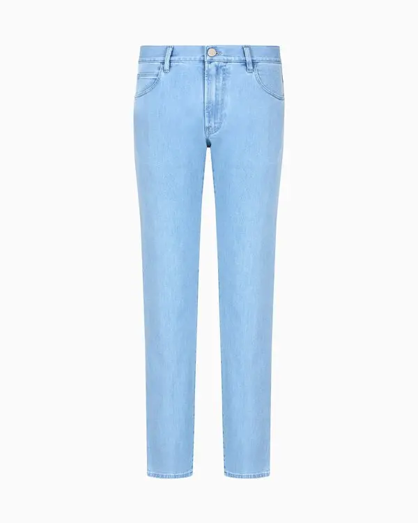 Giorgio Armani Five-pocket Regular-fit Trousers - Blue
