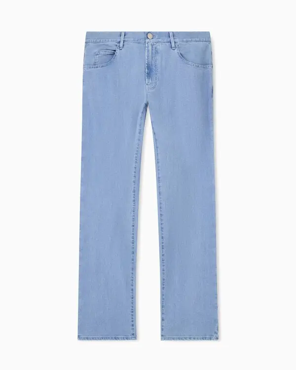 Giorgio Armani Five-pocket Regular-fit Trousers - Blue