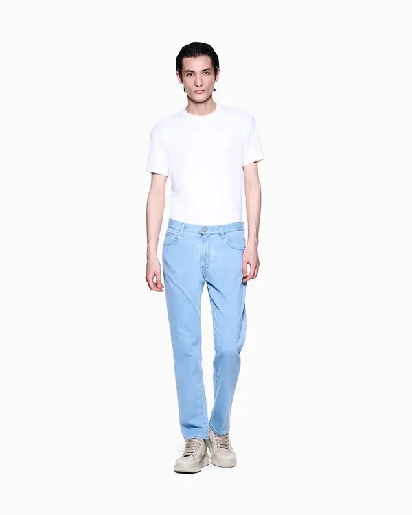 Giorgio Armani Five-pocket Regular-fit Trousers - Blue
