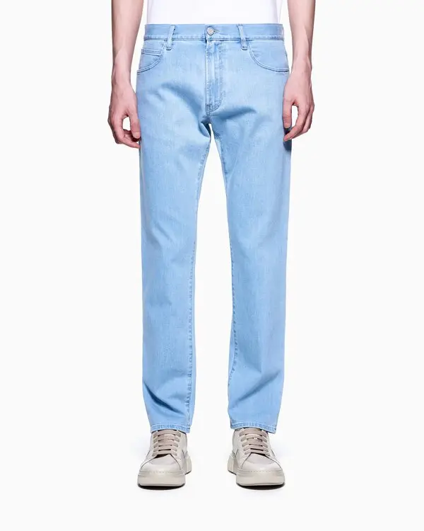 Giorgio Armani Five-pocket Regular-fit Trousers - Blue