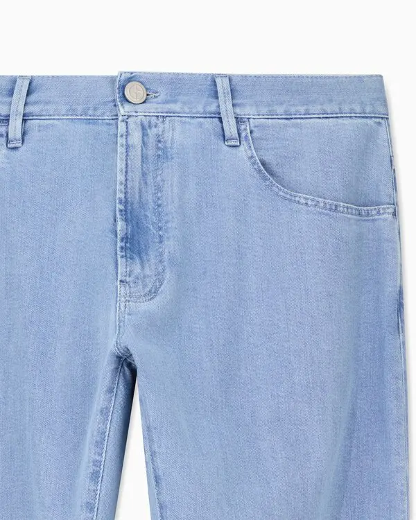 Giorgio Armani Five-pocket Regular-fit Trousers - Blue