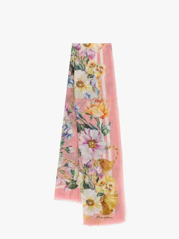 スカーフ DOLCE & GABBANA Cashmere and silk foulard Rosa 34113711~pink_1748531477163_0.webp