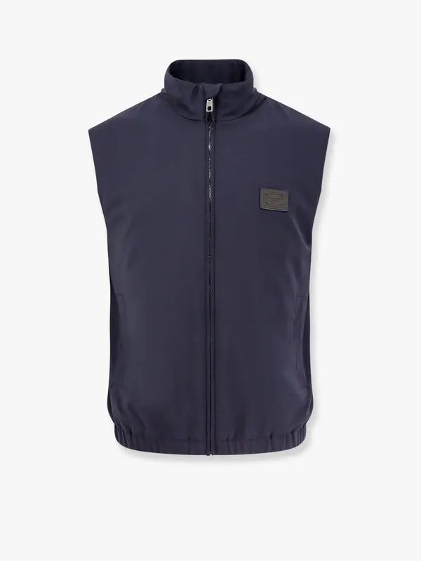 Dolce & Gabbana Wool Blend Sleeveless Jacket