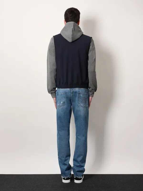 Dolce & Gabbana Wool Blend Sleeveless Jacket