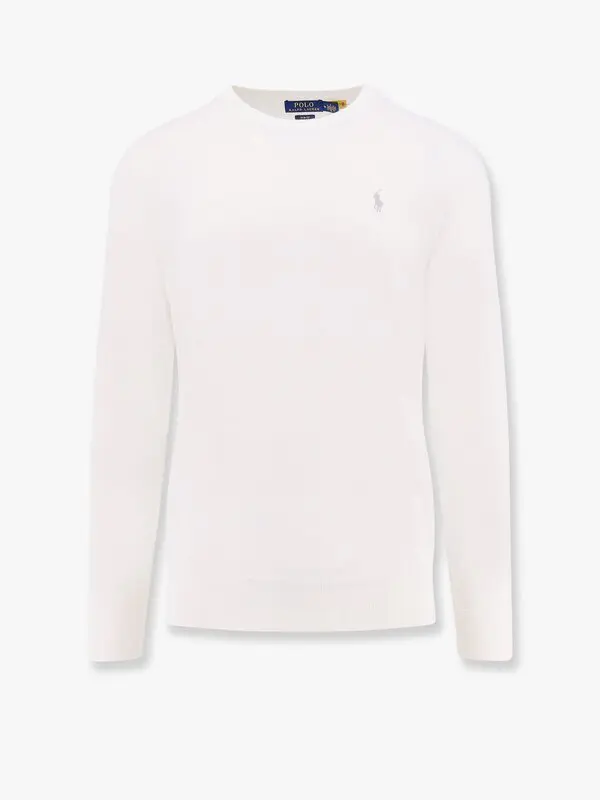 Polo Ralph Lauren Slim Fit Cotton Sweater - White