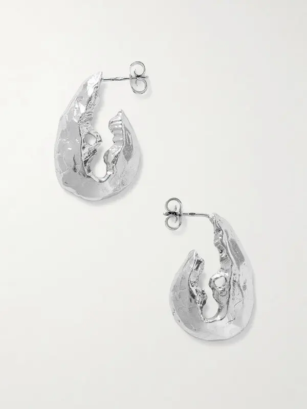 ALIGHIERI The Crustacean Recycled Hoop Earrings - Silver