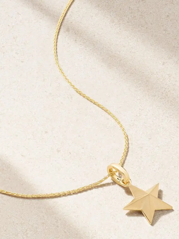MARIE LICHTENBERG Star 18-karat Pendant Necklace - Gold
