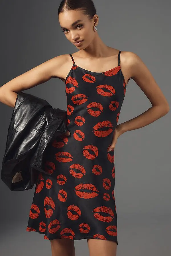 CONDITIONS APPLY Elouise Mini Dress - Black Pattern