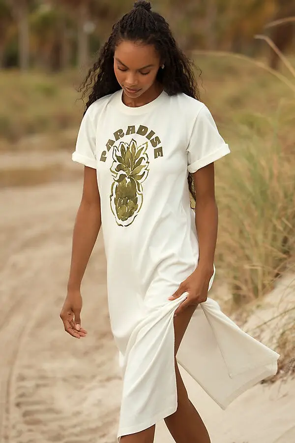 white christmas dresses T-Shirt Dresses | White main image 0