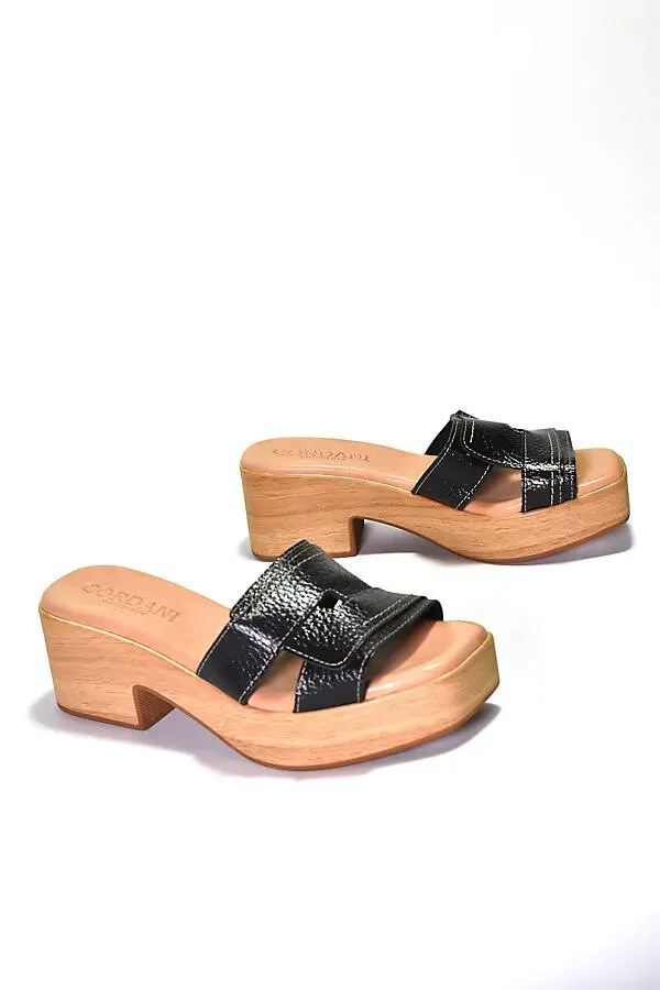 Cordani Marley-2 Wood-bottom Heels - Black