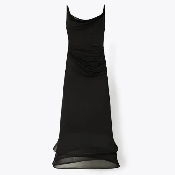 Tory Burch Long Hoops Dress - Black | Editorialist