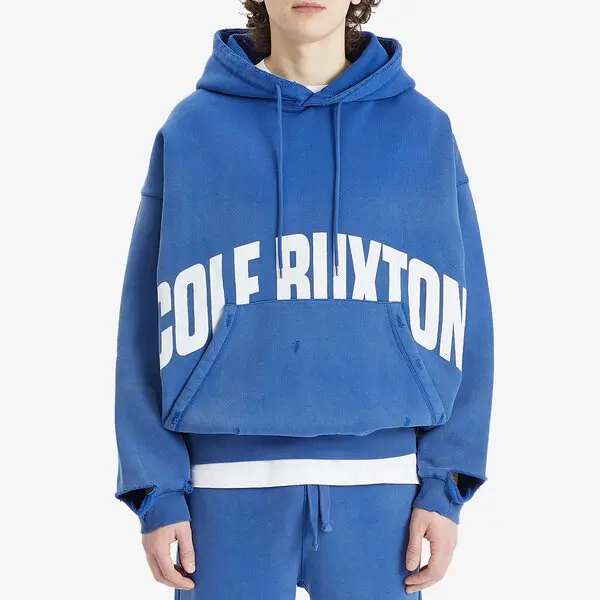 COLE BUXTON Distressed Arch Logo Hoodie