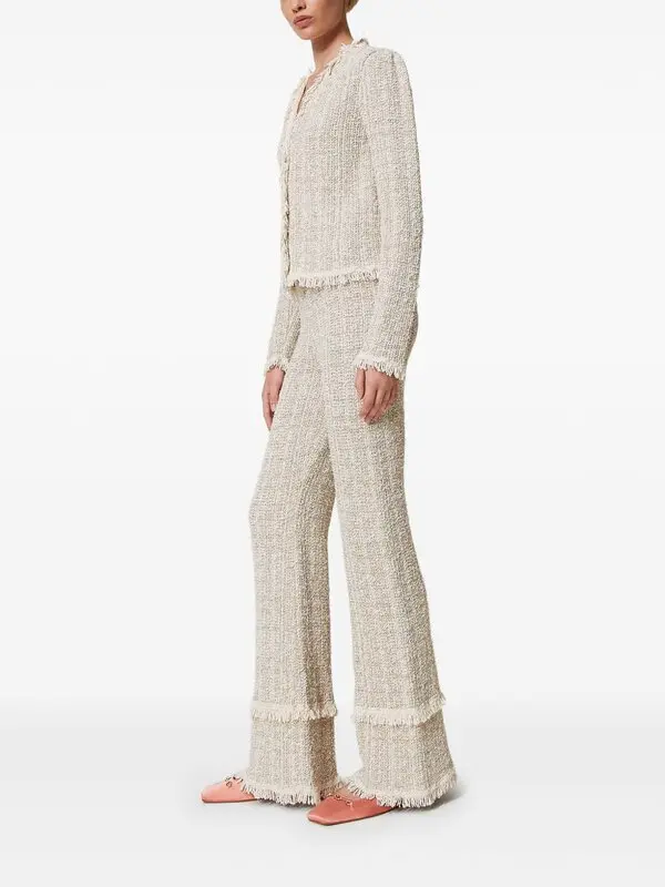 TWINSET Bouclé Lurex Trousers