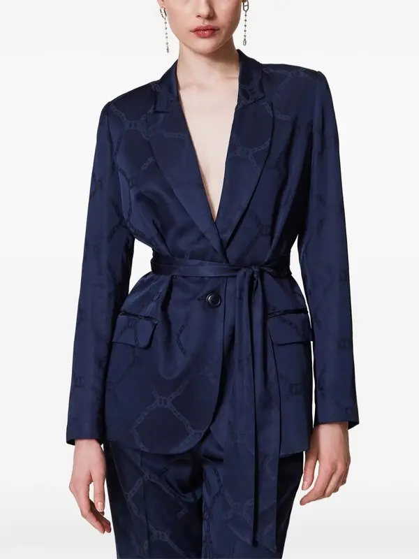 TWINSET Logo-jacquard Blazer