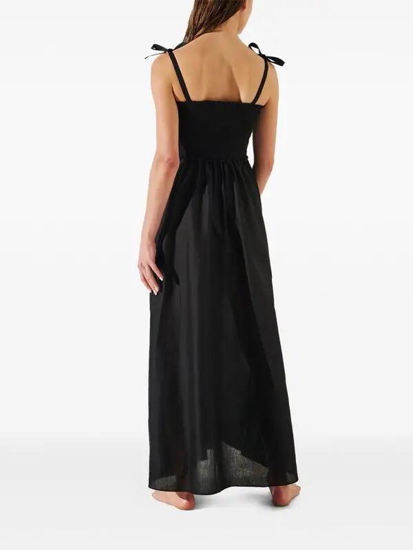 Karl Lagerfeld Dna Signature Sheer Maxi Dress