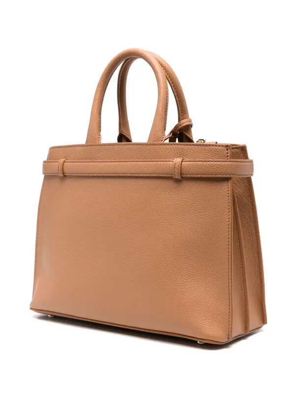 LANCEL Mini Leather Tote Bag - Brown