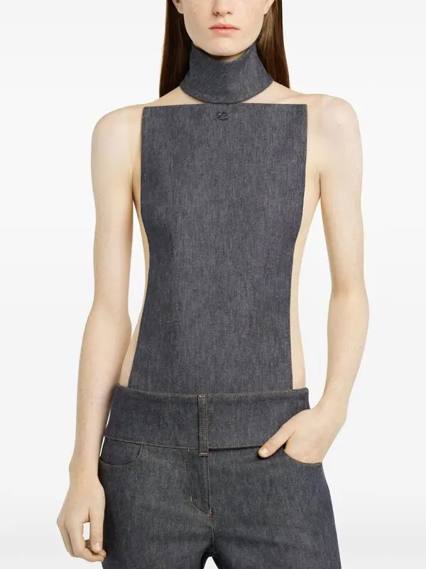 COURREGES Illusion Bodysuit - Grey