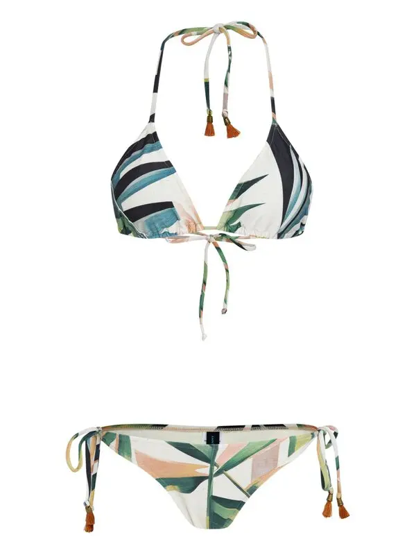 LYGIA & NANNY Maya Printed Bikini Set - White
