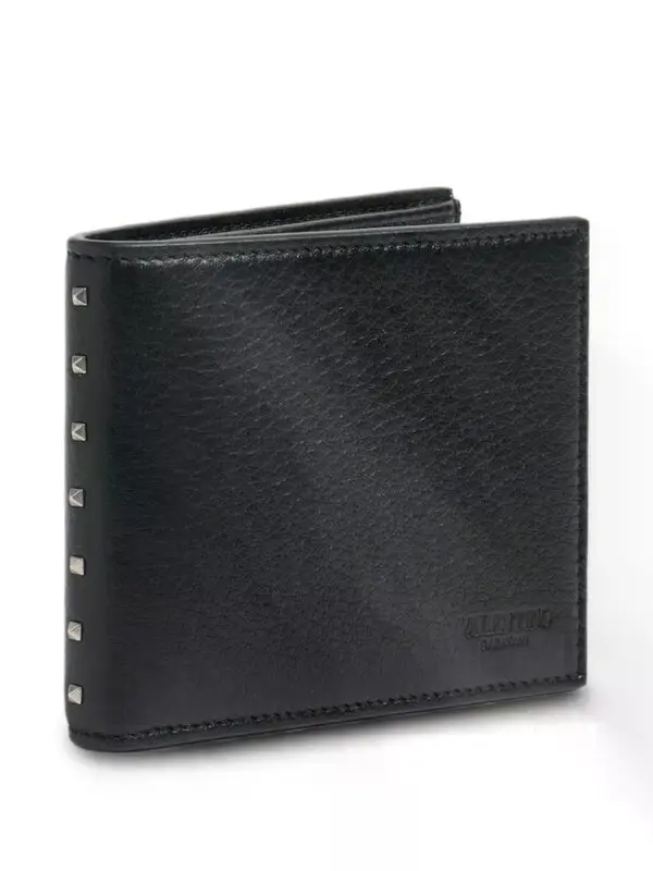 Valentino Garavani Rockstud Leather Wallet - Black
