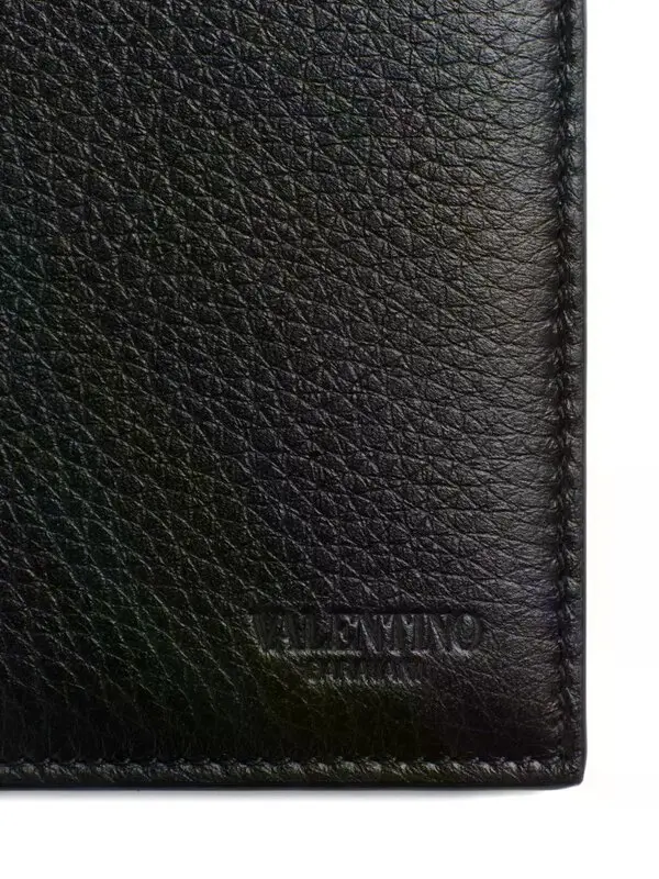 Valentino Garavani Rockstud Leather Wallet - Black